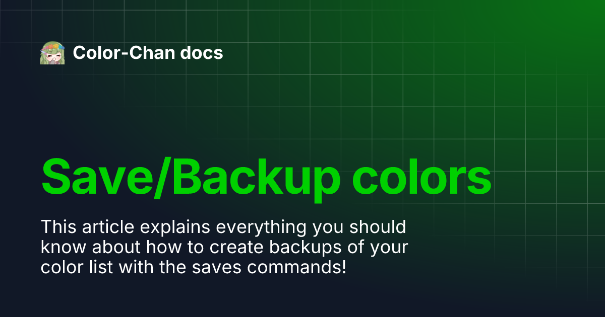 Save/Backup colors | Color-Chan docs